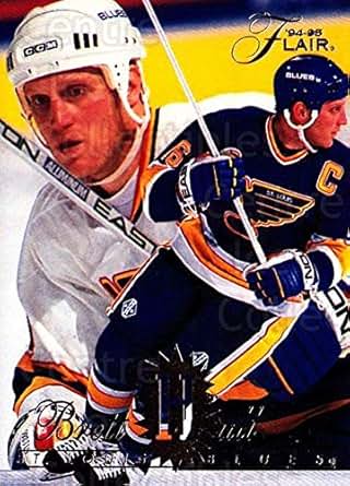 Amazon.com: (CI) Brett Hull Hockey Card 1994-95 Flair (base) 153 Brett ...