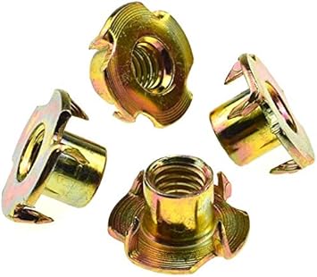 ONESTEP 10mm T Nut 4 Prong Tee Blind Nuts Threaded Insert Clean Threads ...