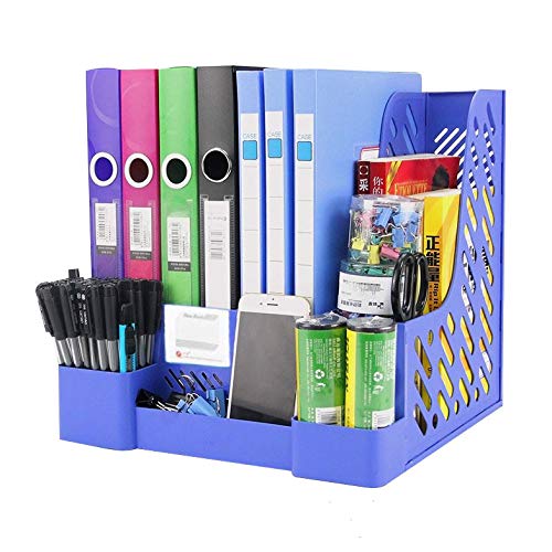 DaKos Plastic 4 Compartments File Rack Paper Holder, Desktop Organizers ...