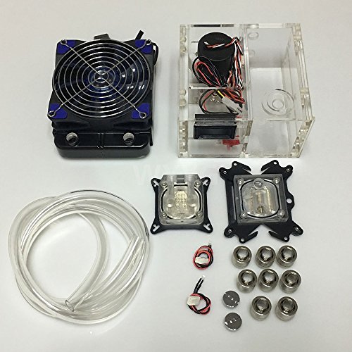 Glowry Combo Dual Bay Reservoir Pump 120mm Radiator Complete Kit ...