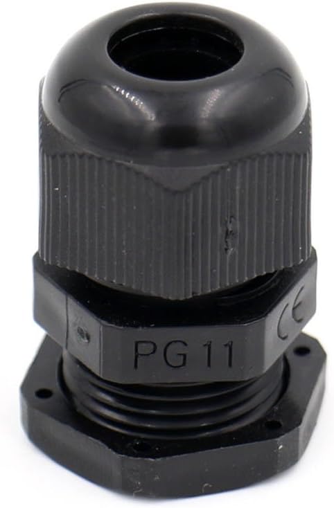 Baomain Cable gland PG11 Black Waterproof Cable Connectors CE SGS 25 ...