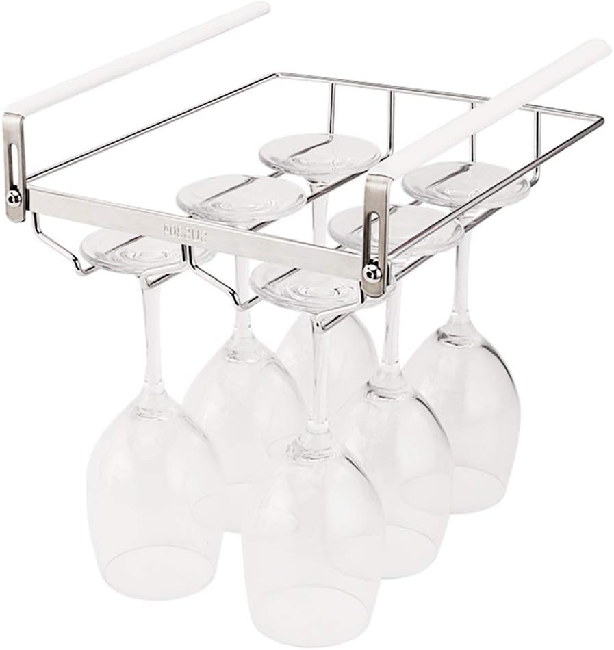 Estante para copas de vino, soporte de vidrio ajustable para guardar ...