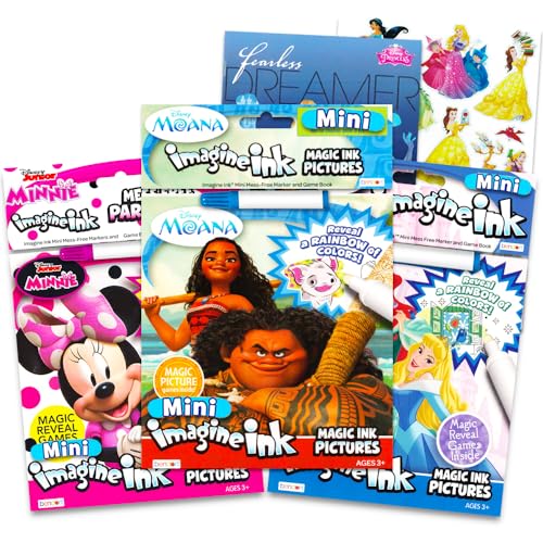 Disney Princess Magic Ink Coloring Book Set - Bundle of 3 Imagine Ink ...