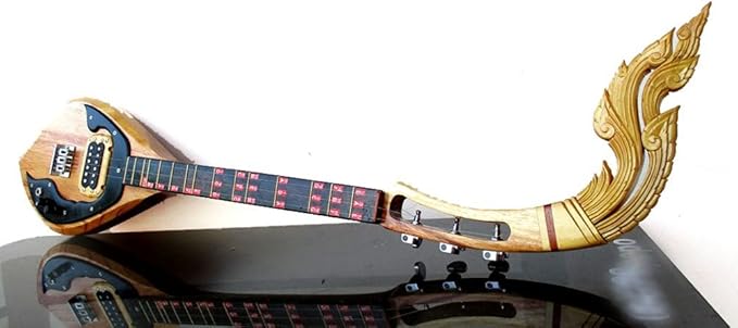 Isarn Acoustic Electric Phin 3 Strings Traditional Thai Musical Pin 22 ...