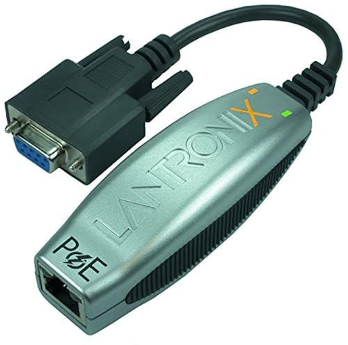 Lantronix Compact 1-Port Secure Serial (RS232/ RS422/ RS485) to IP Ethernet Device Server; Up to ...