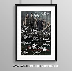 The Vampire Diaries Cast Signed Autograph Signature Autographed A4 ...