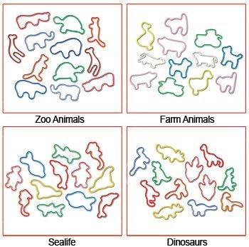 Amazon.com: Fun Bands - Stretchy Animal Shaped Rubber Band Bracelets ...