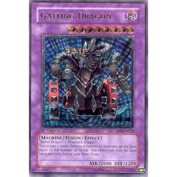 Amazon.com: Yu-Gi-Oh! - Gatling Dragon (FET-EN035) - Flaming Eternity - 1st Edition - Ultimate ...