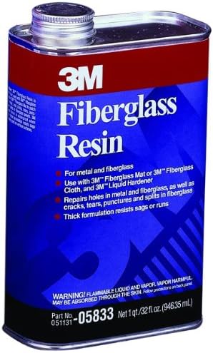 Amazon.com: 3M 05833 Fiberglass Resin - 1 Quart: Automotive