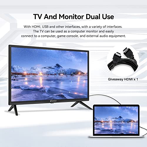 SANSUI ES24Z1, 24 inch HD (720P) LED TV with Built-in HDMI, USB, VGA ...