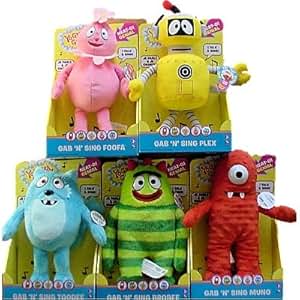 Amazon.com: Yo Gabba Gabba Gab N Sing Complete Set Foofa Muno Brobee ...