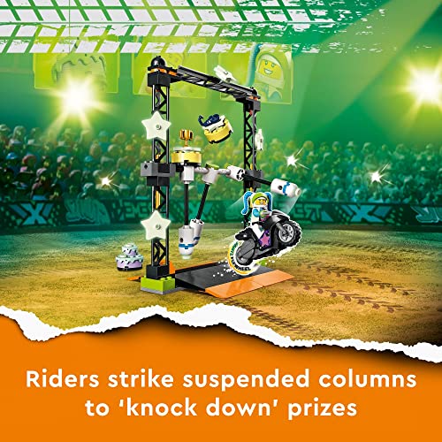 LEGO City Stuntz The Knockdown Stunt Challenge Playset, 60341 Adventure ...
