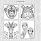 Amazon.com: Animals - 100 Pages Coloring Book: Huge Collection of ...
