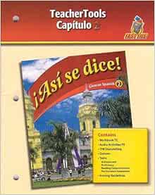 Asi se dice! - Capitulo 2 (Glencoe Spanish 2-Fast File): Schmitt ...