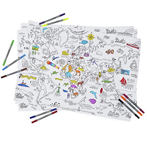 eatsleepdoodle Doodle World map wrap - Want It All
