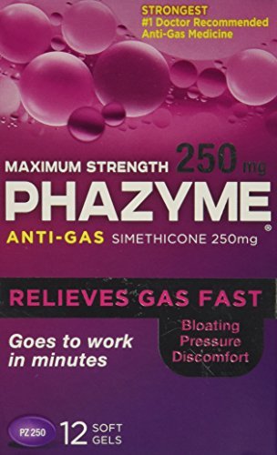 Buy Phazyme Maximum Strength Anti Gas Medicine Softgels, 250mg, 12 ...