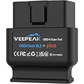 Veepeak OBDCheck BLE Escáner OBD2 Bluetooth para Auto | Lector de Códigos Check Engine y ...