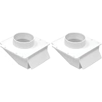 Amazon.com: 2-PACK - Lambro 143W White Plastic Under Eave Vent, 4-Inch ...