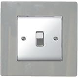 SINGLE LIGHT SWITCH COVER SURROUND COLOURED ACRYLIC DECORATIVE PERSPEX ...