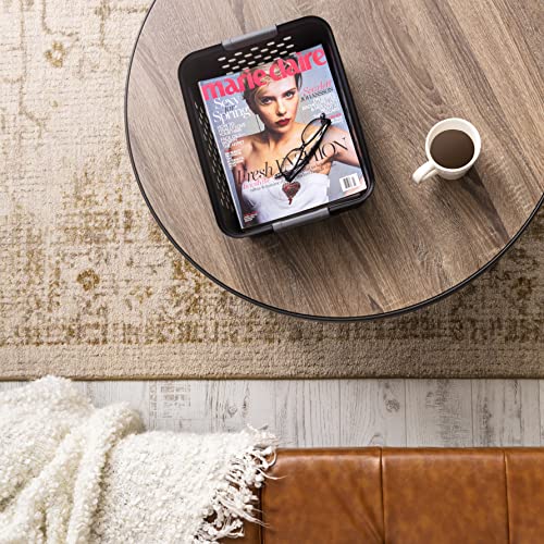 IRIS USA Plastic Storage Basket, 6-Pack, Medium, Shelf Basket Organizer ...