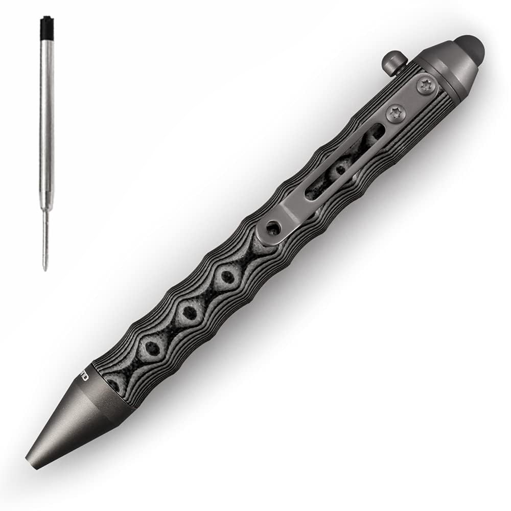 Cool Hand 4.5'' EDC Ballpoint Ink Refillable Bolt Action Tactical Pens ...