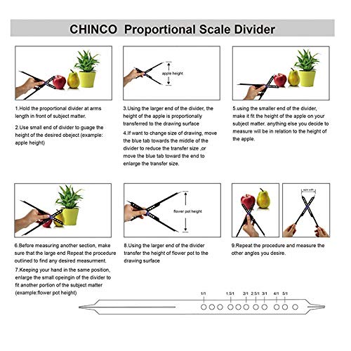 Drawing Ruler Proportional Scale Divider Drawing Tool Adjustable ...