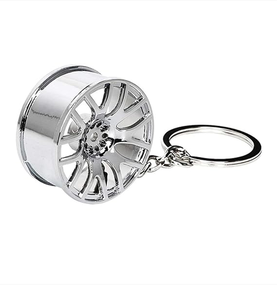 Amazon.com: Auto Wheel Rim Keychain Auto Tire KeyChain Car Accessories ...
