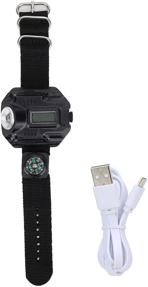 Alomejor Wristlight Rechargeable LED Torch Watch Waterproof Outdoor ...