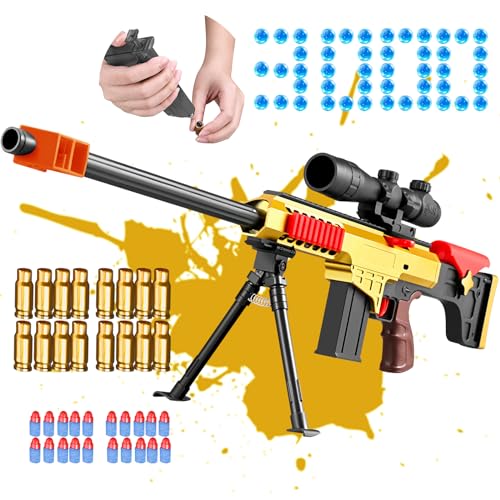 Long Size Sniper Rifle Shell Ejecting Toy Gun Safe Shell Ejection EVA Soft Bullet Sniper Rifle ...