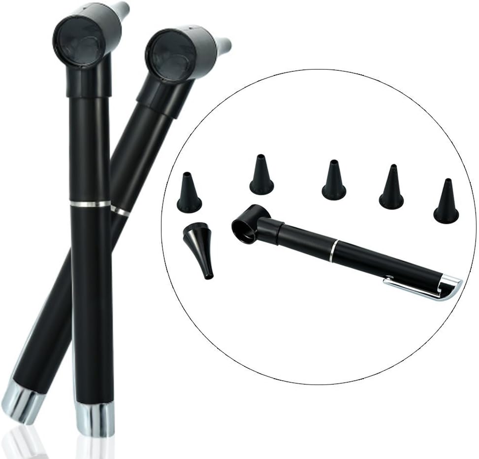 Ear Care Penlight, 2 pcs Diagnostic Penlight Otoscope Ear Care ...