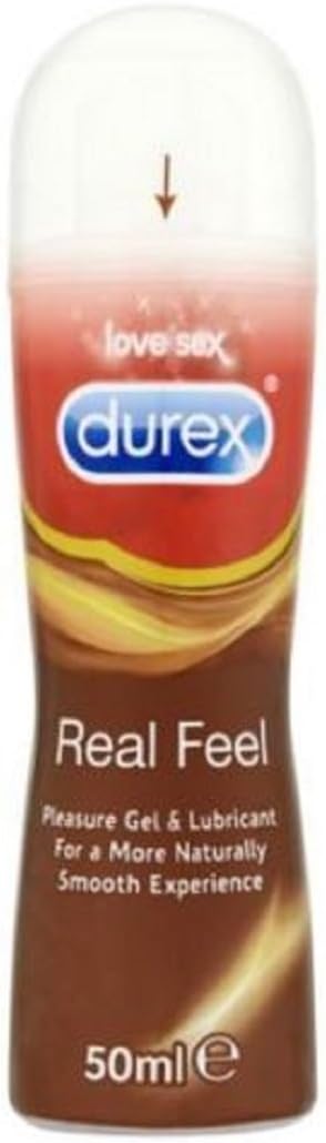 Durex Real Feel Lube Pleasure Gel Silicone Lubricant 50ml DISCREET ...