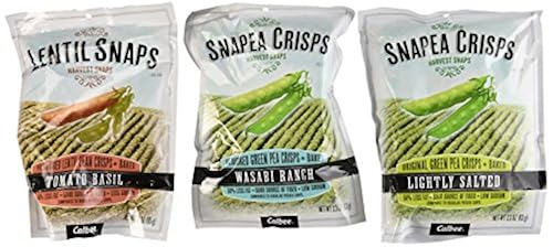 Harvest Snaps Snapea Crisps and Lentil Snaps 3 Flavor Variety Bundle ...