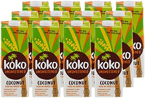 Koko Unsweetened Dairy Free Milk, 12 X 1 Litre price in UAE | Amazon ...