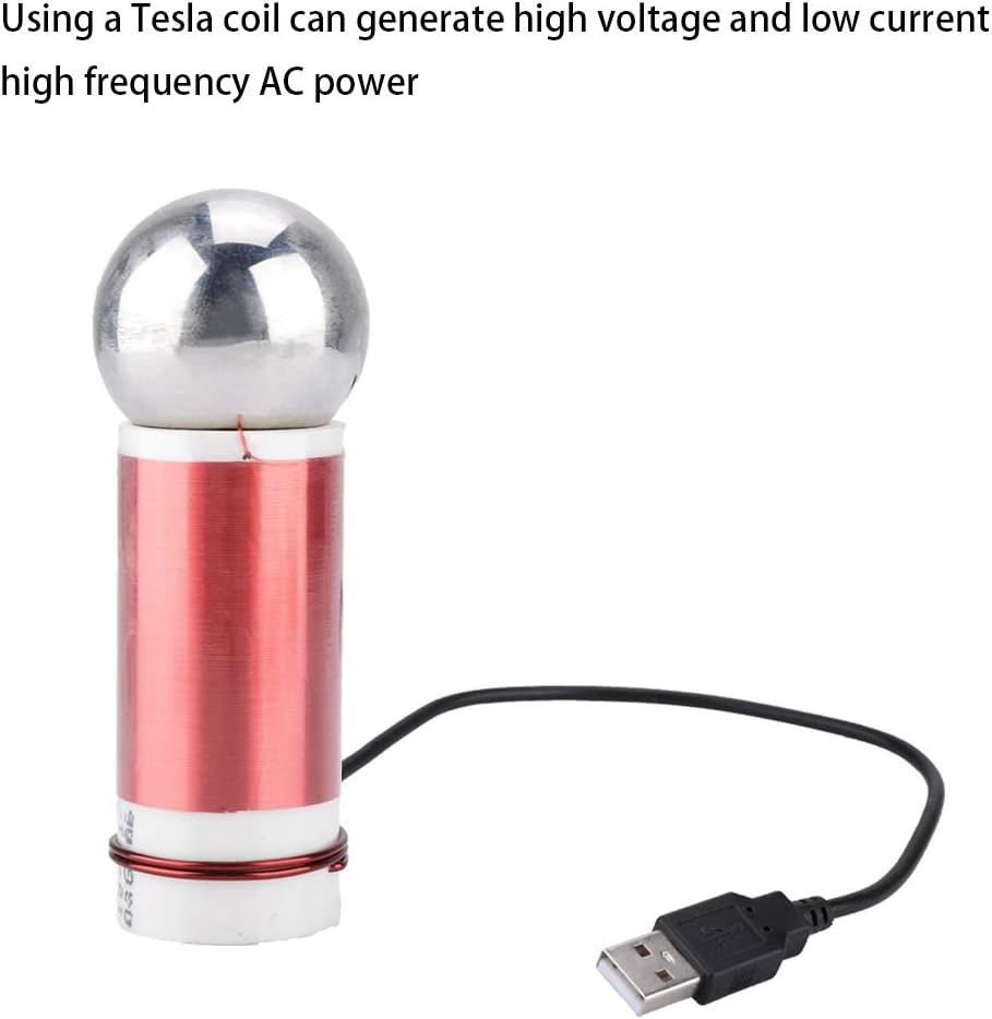 Mini Tesla Coil Kit Electronic Field 5V 1W for Wireless Transmission ...