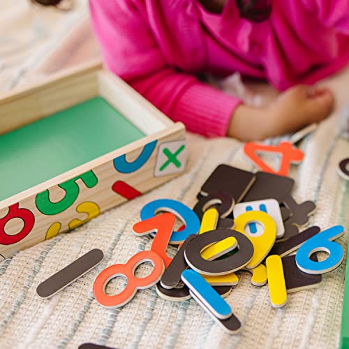 Melissa & Doug Deluxe Magnetic Letters and Numbers Set With 89 Wooden ...