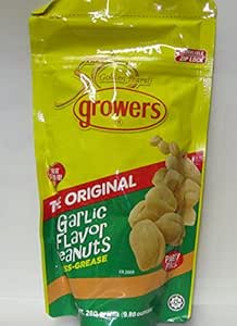 Amazon.com : Growers Peanut Original Garlic Flavor Peanuts Party Pack 9 ...