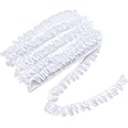 Amazon.com: MAYJOYDIY 22Yards 1inch White Satin Ruffle Trim Fabric ...