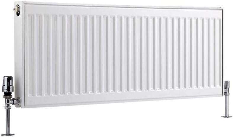 Milano Eco Compact - White Horizontal Radiator - (Type 21) Double Panel ...