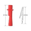 Goupchn Multimeter Push on Alligator Clips Set 4PCS Insulated Crocodile ...