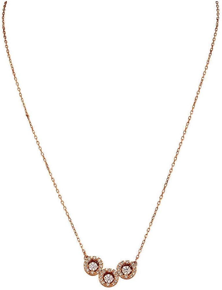 SWAROVSKI Sparkling Dance Trilogy Necklace White One Size: Amazon.co.uk ...