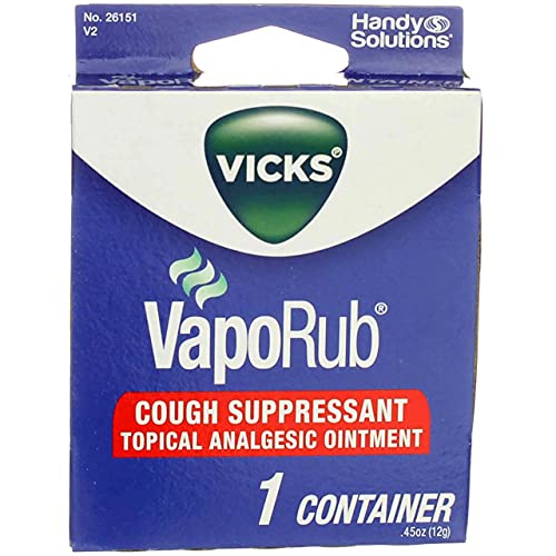 Vicks Vaporub Ointment Cream Cough Suppressant and Topical Analgesic of ...