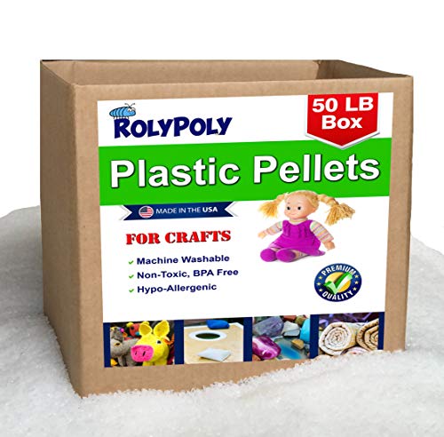 Poly Plastic Pellets Bulk Box for Weighted Blankets (50 LBS) Premium ...