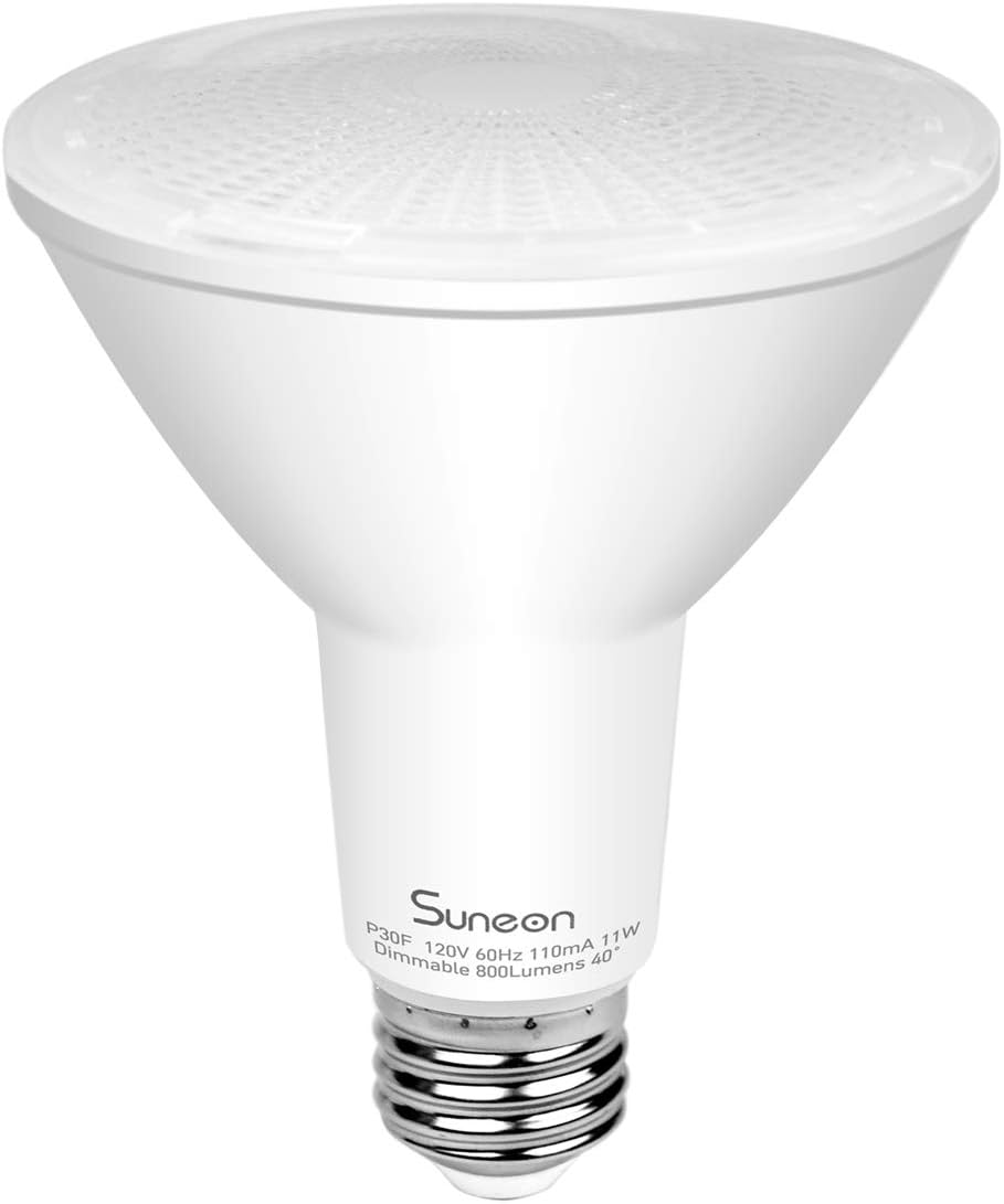 SUNEON Par30 Led Bulbs Long Neck 5000k Daylight Dimmable Spotlight 11w ...