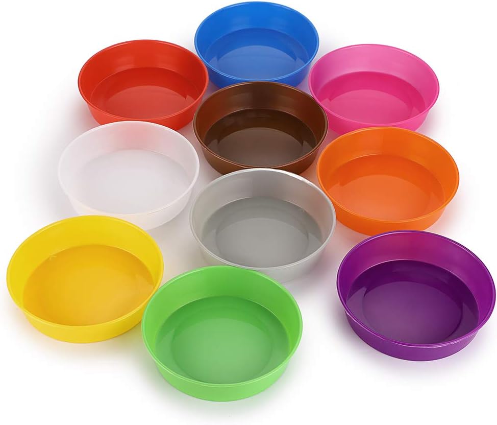 SUMNACON 10 Colored Sorting Bowls Sorting Plates for Counting and ...