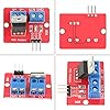 5pcs IRF520 MOSFET Driver Module,MOSFET Button Drive,0-24V PWM Output ...