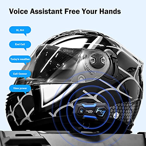 Motorcycle Accessories FODSPORTS FX4 Pro: 4-Rider Motorcycle Bluetooth ...