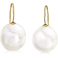 Amazon.com: Ross-Simons 11-12mm Cultured Baroque Pearl Drop Earrings in 14kt Yellow Gold ...