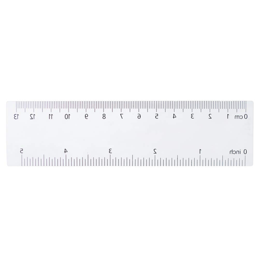 (Pack of 10) Aspire Plastic Ruler Bookmarks, Measuring Tool, Flexible ...