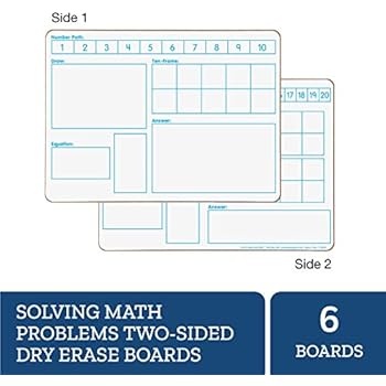 Amazon.com: Really Good Stuff Solving Problems Two-Sided Dry Erase ...