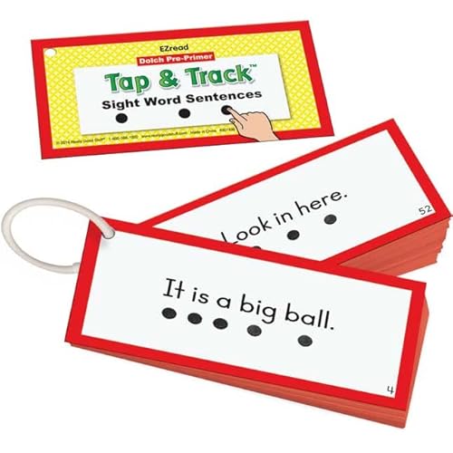 Really Good Stuff Tap and Track Dolch Sight Word Sentence Cards ...
